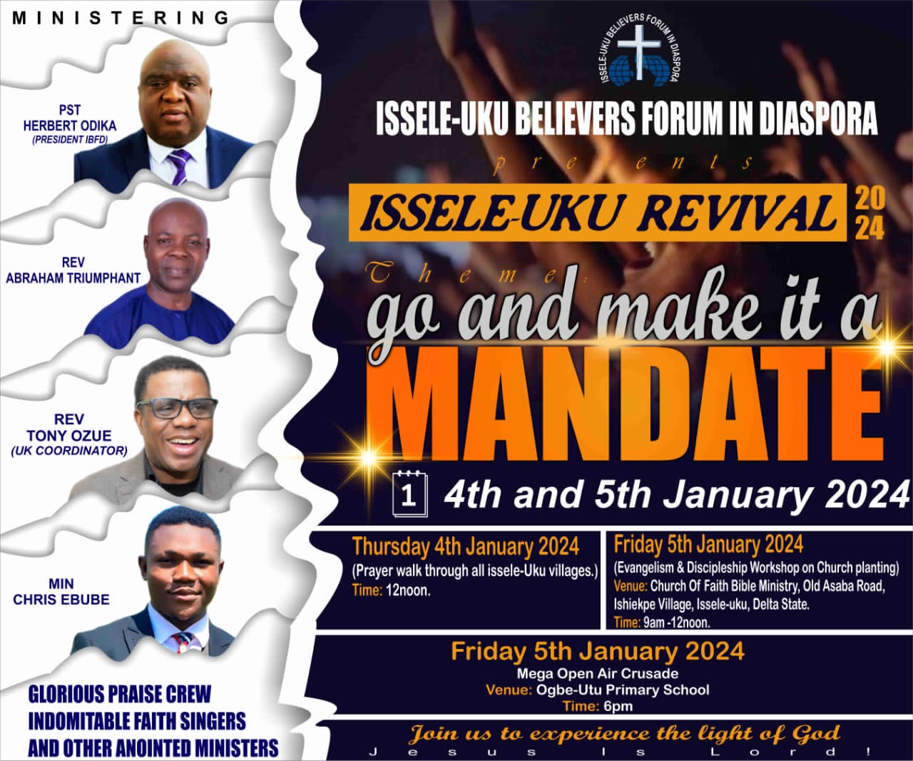 Pastor Ijeoma Odika Set To Host Issele-Uku Christians Crusade Jan. 5 ...